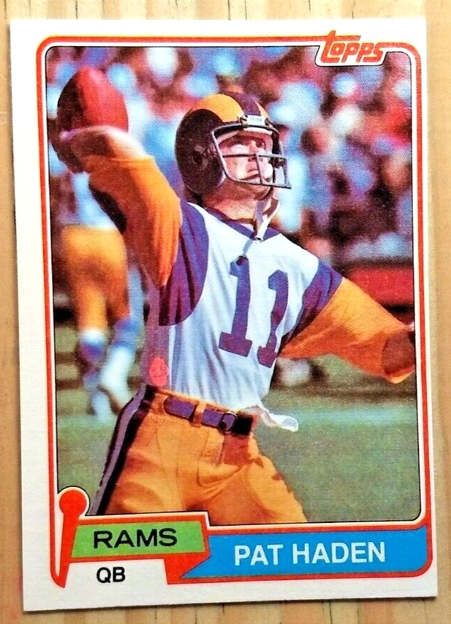 1981 TOPPS PAT HADEN CARD#445 NR-MINT USC TROJANS LOS ANGELES RAMS | eBay