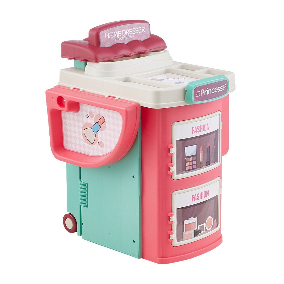 Kids Girls Playhouse Toy Dressing Table Play Set Princess Vanity Role ...