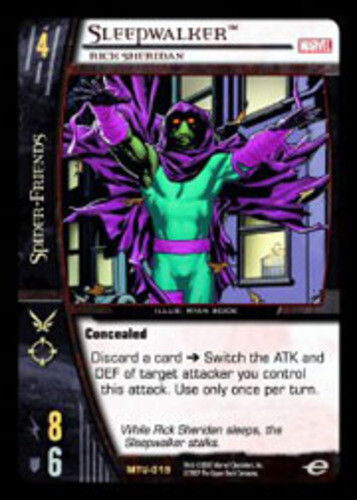 VS System: Sleepwalker, Rick Sheridan - Foil [Played] Marvel Team-Up ...