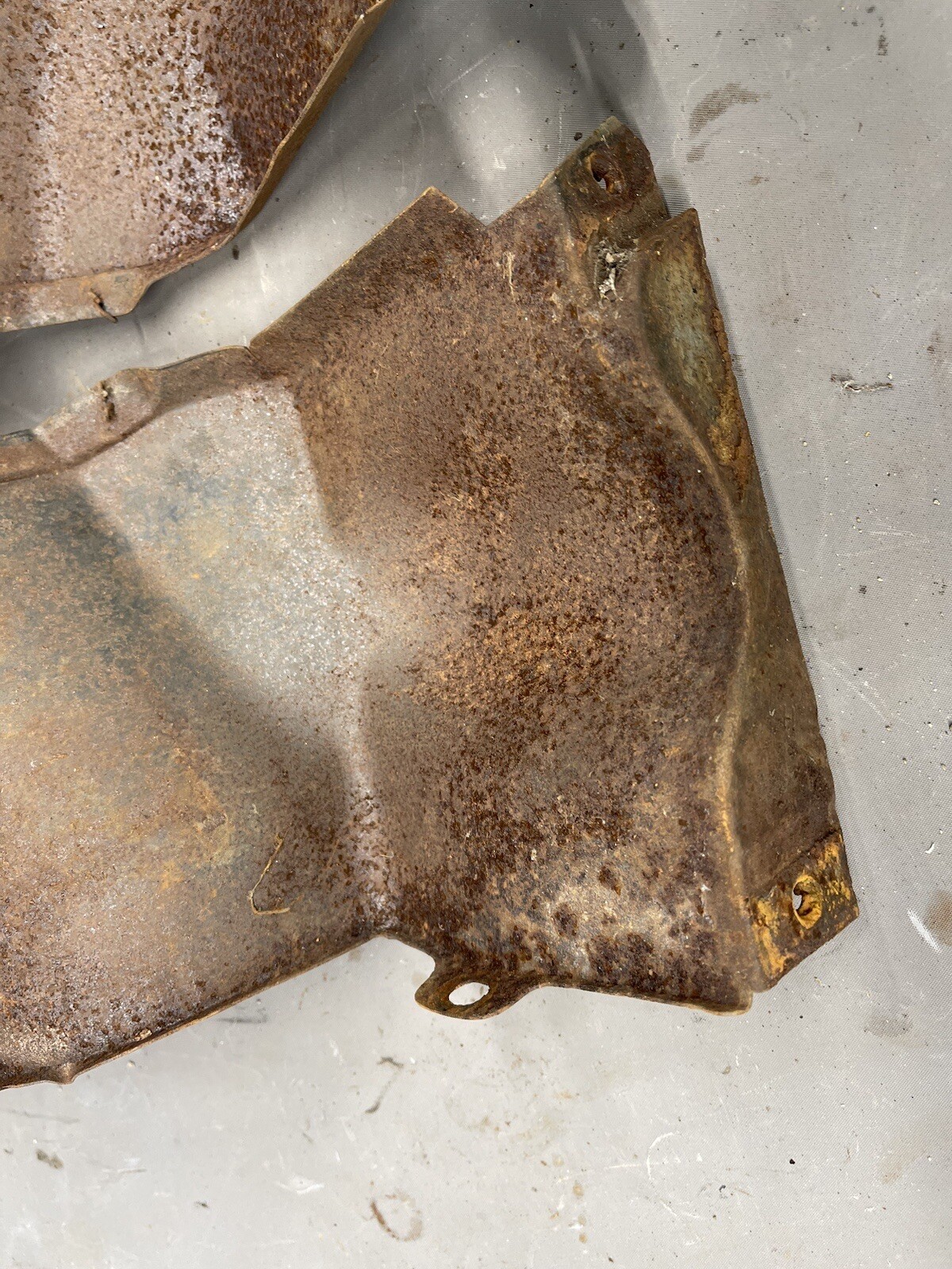 1956 1957 Chevrolet BelAir Inner Fender Lower Splash Shield Radiator ...