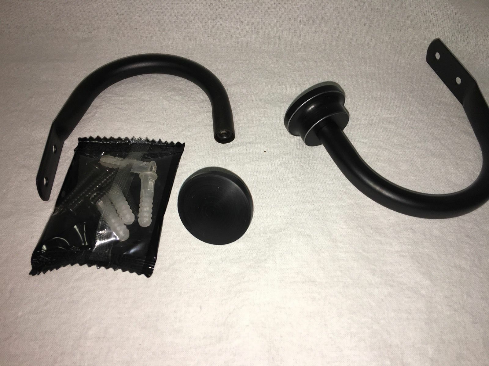 NEW Canopy Drapery Curtain Tiebacks Decorative Black Hold Backs, Set of ...