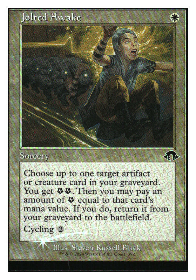 Jolted Awake (retro frame foil) Modern Horizons 3 MTG - NM+ MYTHIC ...