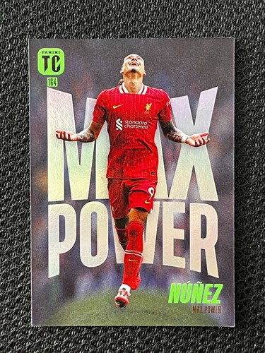 CARTE CARD PANINI TOP CLASS 2025 DARWIN NUNEZ LIVERPOOL MAX POWER # 164 ...