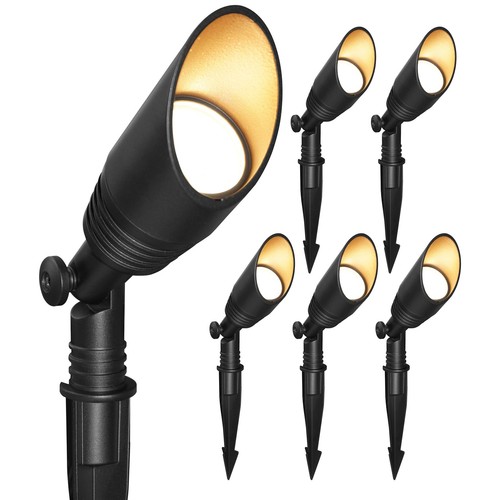 6 Pack LED Low Voltage Spotlights, 12V Landscape Lighting, Outdoor Mini ...