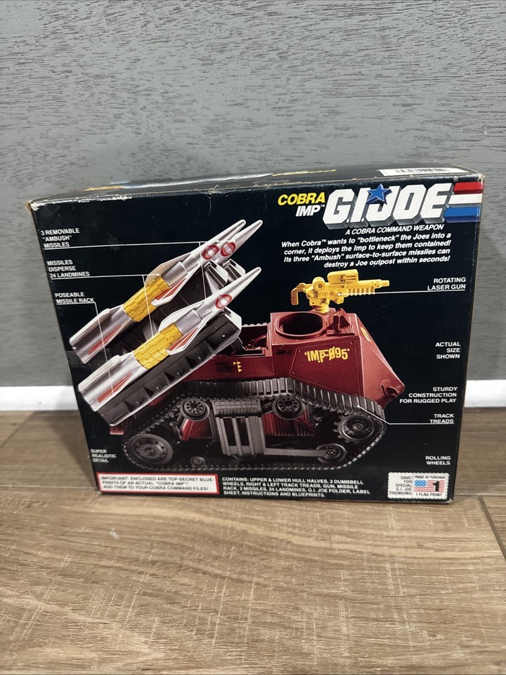 Gi Joe 1989 Hasbro Cobra IMP Vehicle Vintage Sealed Bag 6165 GI JOE | eBay