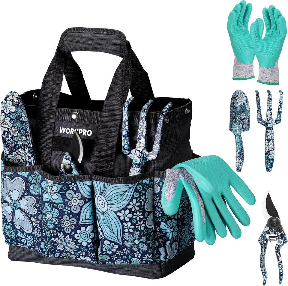 Garden Gifts, Floral and Insect Printing, Garden Gloves, Pruner, Rake ...