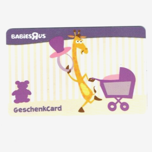 Babies R Us Gift Card - Geoffrey Giraffe - Austria - Collectible - No ...