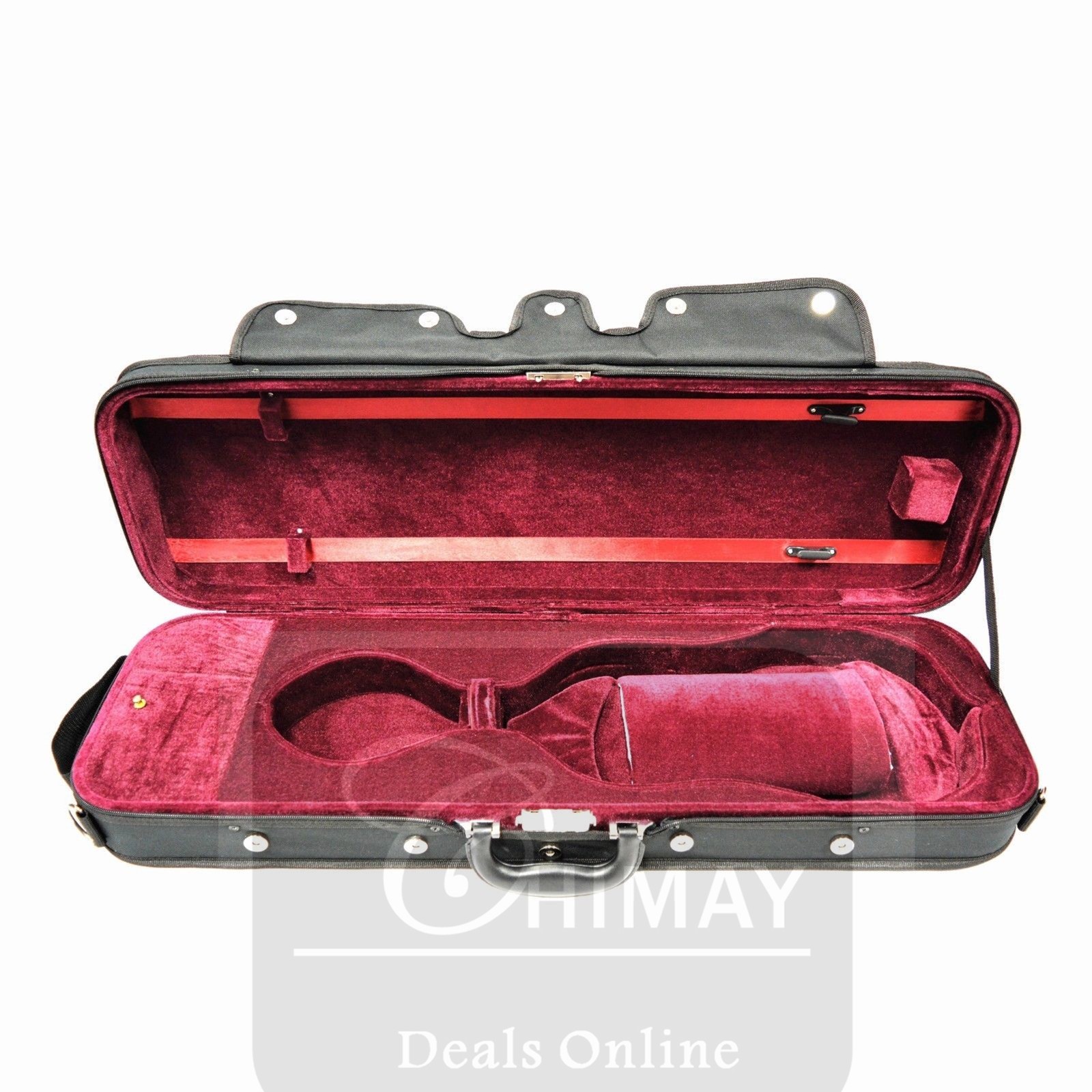 New Oblong Wood Full Size 4/4 Violin Hard Case ,Same Day Shipping! | eBay