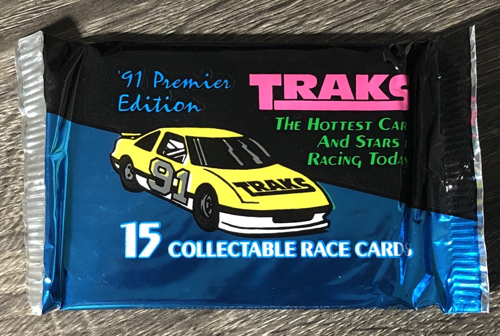 1991 TRAKS RACING CARDS - Unopened Foil Pack - FREE SHIPPING - Jeff ...