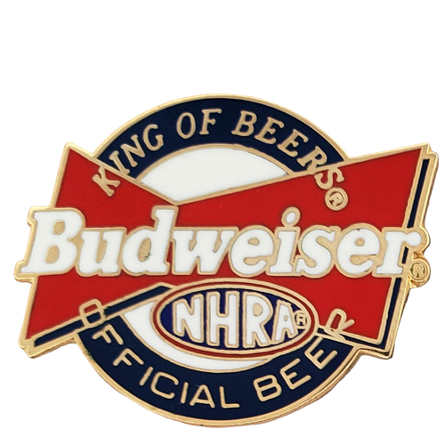 NHRA DRAG RACING Budweiser Official Beer Logo Hat Lapel Pin | eBay