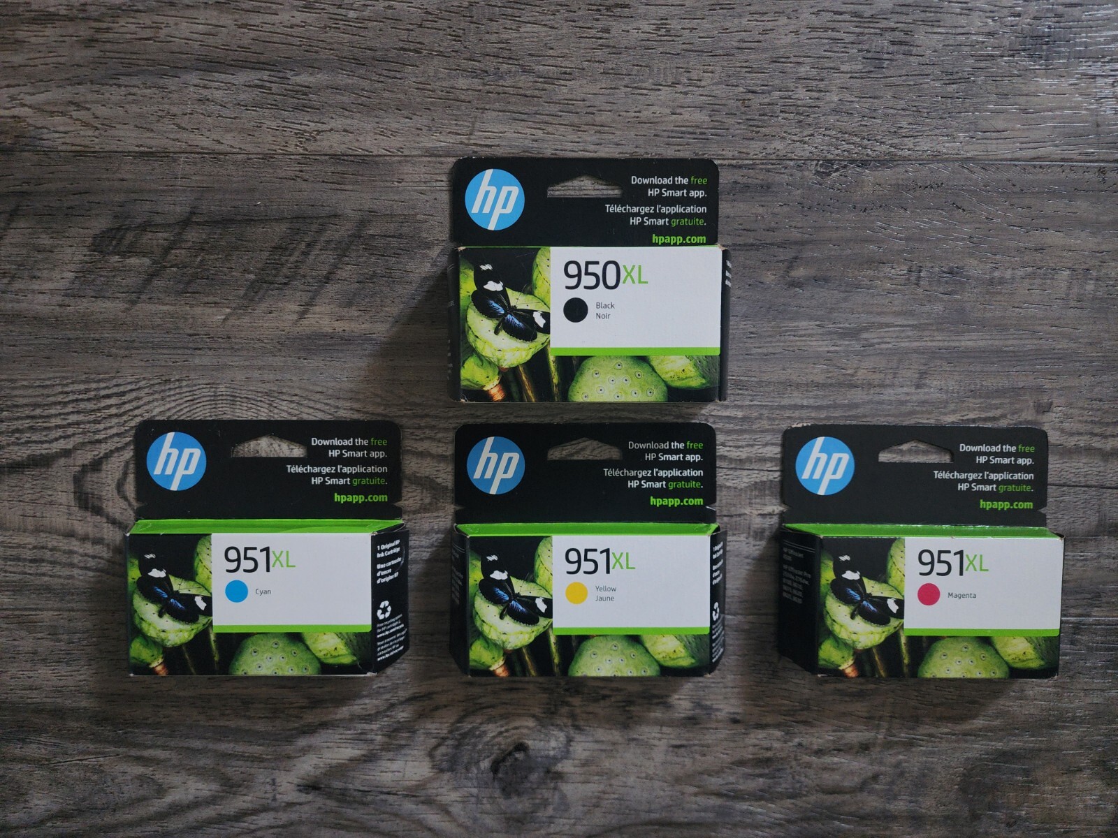 4-PACK HP GENUINE 950XL BLACK & 951XL COLOR INK (NEW BOX) 2025 DATES | eBay