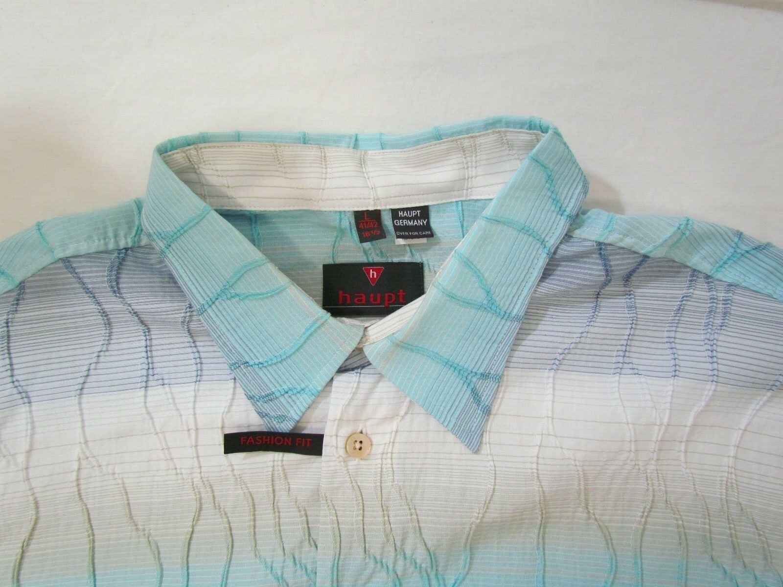 Haupt Germany Men's Long Sleeve Dress Shirt Large 41/42 16.5 #d ...