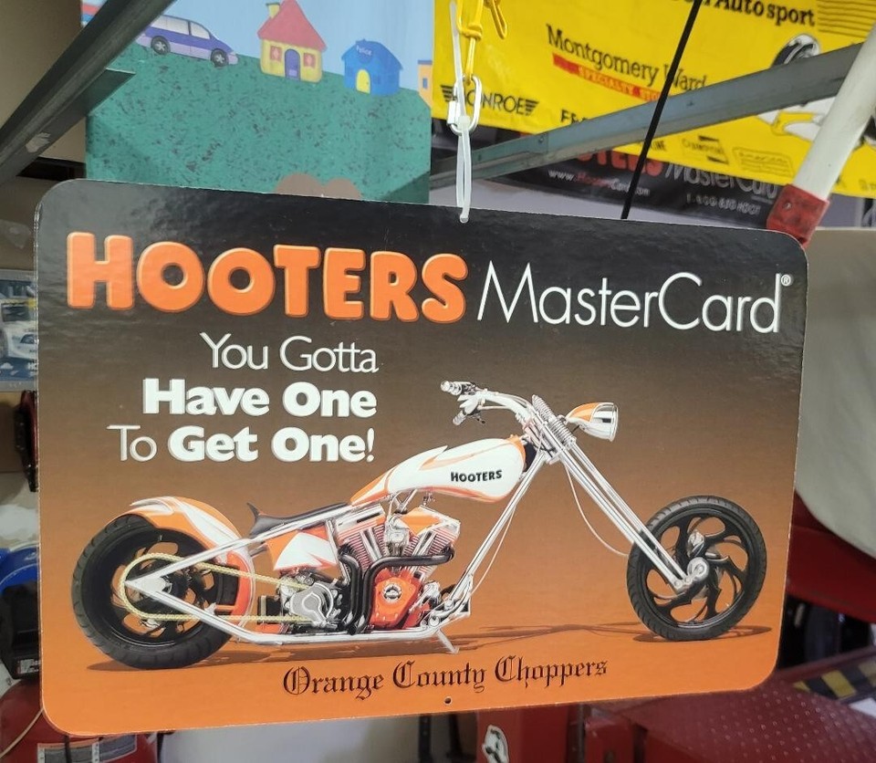 Hooter Restaurant Master Card Sign Saleen Ford Mustang/Orange County ...
