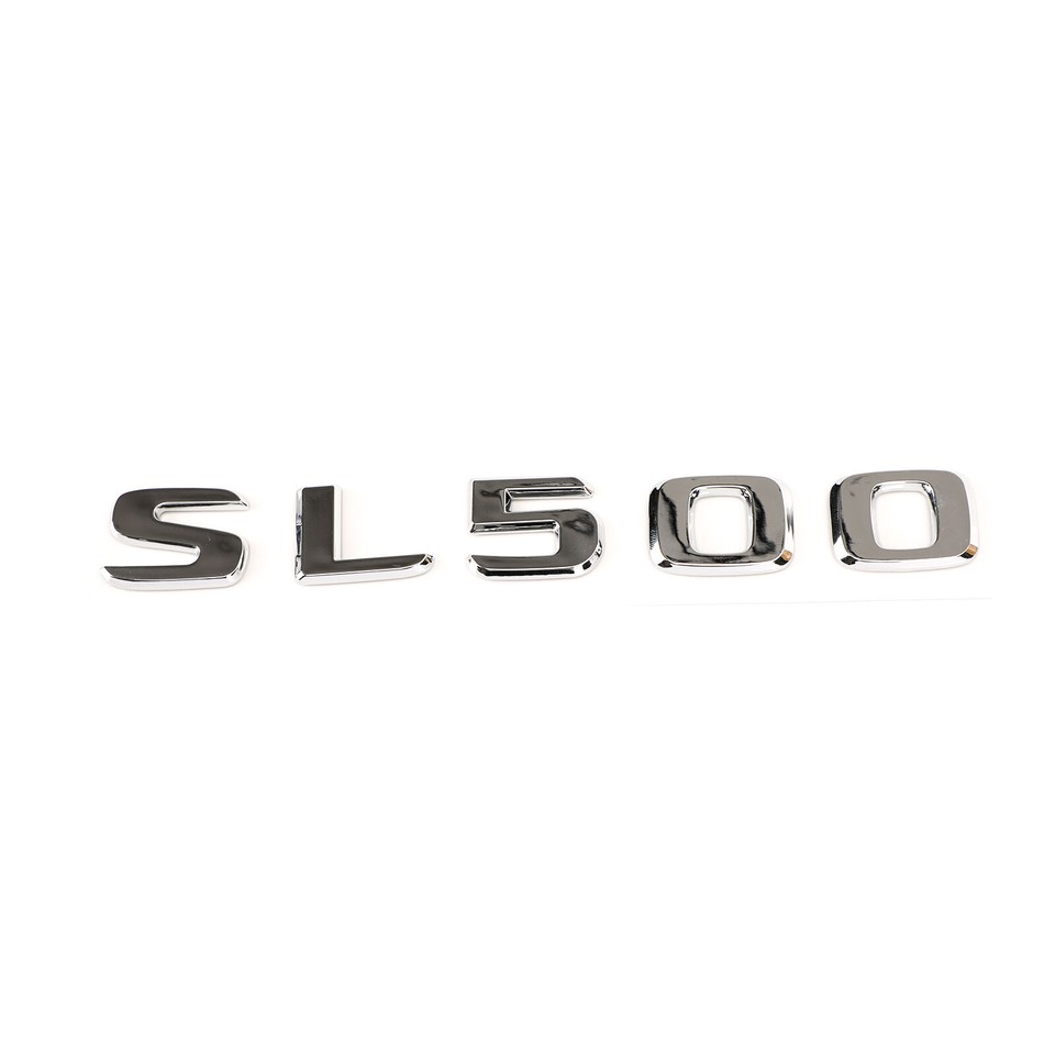 Trunk Rear Emblem Badge Chrome Letter Sl 500 For Mercedes R230 R231 Sl ...