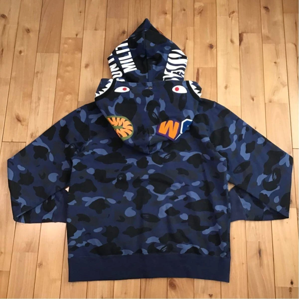 Blue Bape Camo Hoodie