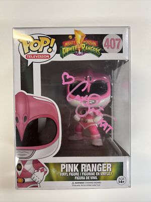 Funko Pop! Pink Ranger #407 Power Rangers Signed by Catherine ...