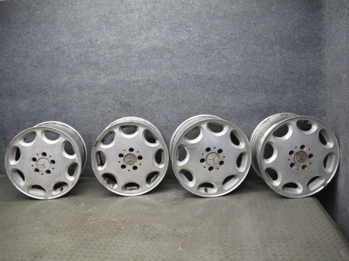 94-99 MERCEDES W140 SET OF 4 FACTORY ALLOY 16" R16 WHEEL RIM 16x7.5J ...