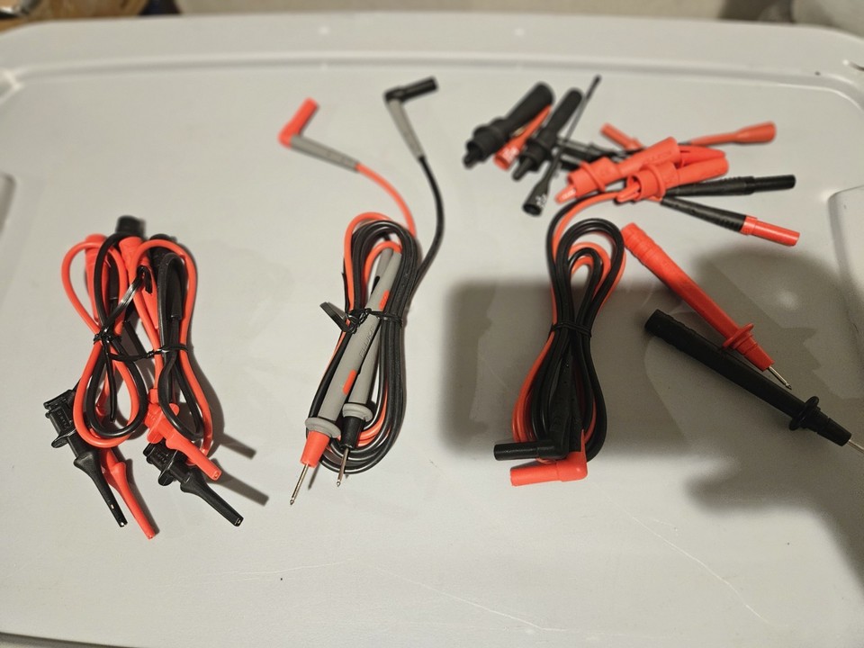 Fluke TL81A Test Lead Set,Deluxe Electronic,Red/Black,Small | eBay