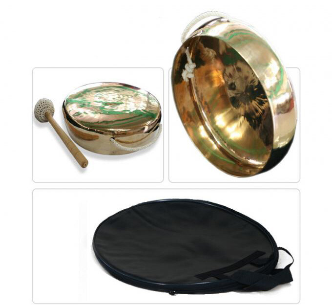 HIGH QUALITY BRASS CYMBAL KOREAN INSTRUMENT "JING" SHAMANISM GONG 12 3/ ...