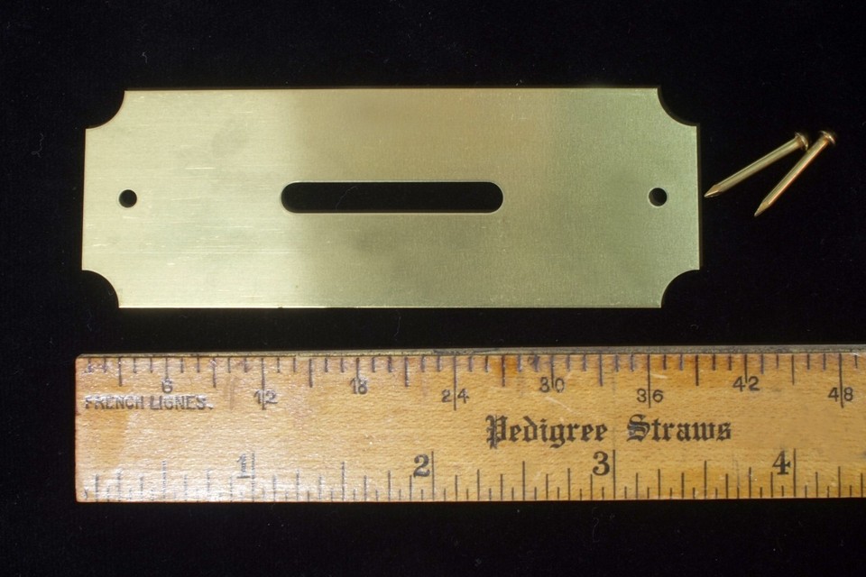 Post Office Box Door Coin slots, with nails, Lot of 10- Solid Brass ...