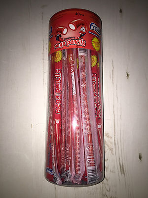 Strawberry Mega Pencils 40 Individually Wrapped, Fondant Centre | eBay UK