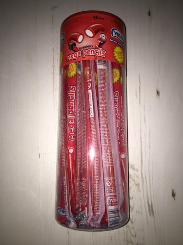 Strawberry Mega Pencils 40 Individually Wrapped, Fondant Centre | eBay UK