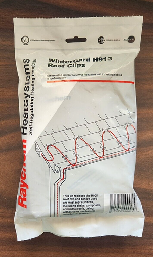 Raychem H913 Roof Clips 10 Pack for Wintergard Wet H612 and H622 ...