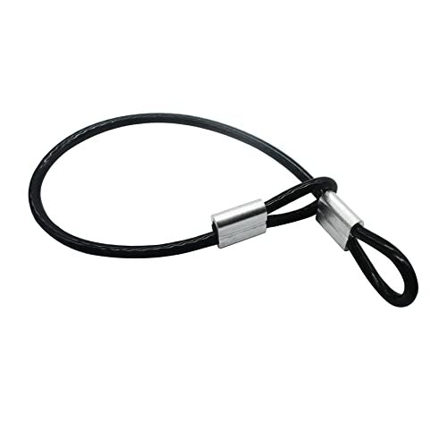 5 Pcs 5mm Vinyl Coated Stainless Steel Cable With Loops Short Wire Rope ...