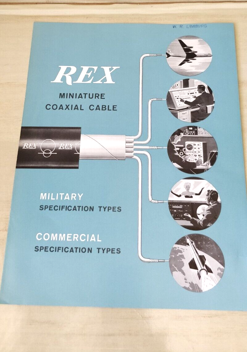 1950s Rex Miniature Coaxial Cable - Catalog - Military & Commercial | eBay