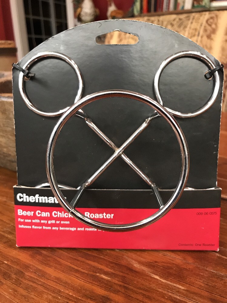 New Chefmate Beer Can Chicken Roaster for Charcoal, Gas, Electric ...