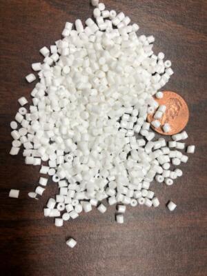 HDPE White Plastic Pellets Resin Material Injection Molding 45 Lbs ...