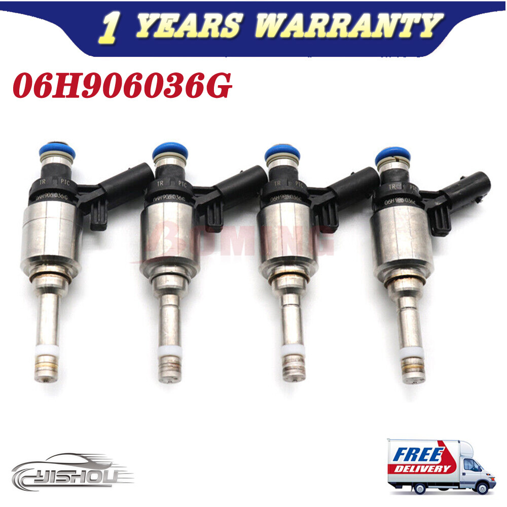 4Pcs 06H906036G Fuel Injectors For Audi A3 A4 A5 Q5 VW CC GTI Tiguan 2 ...