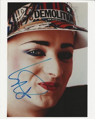 Boy George Autographed 8 X 10 Color Photo | eBay