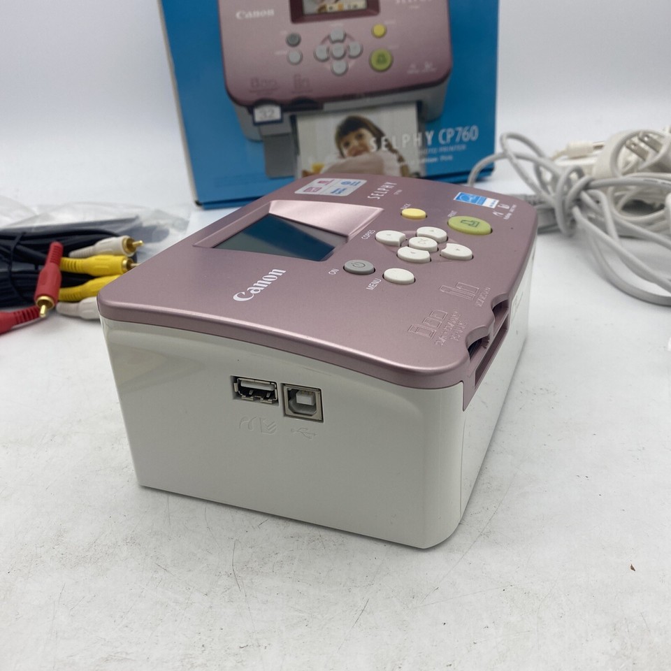 New CANON SELPHY CP760 Compact Photo Printer ~ PINK Special Edition ...
