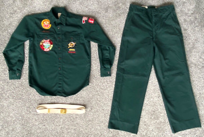 Vintage BSA 1950s Explorer Boy Scout President Uniform Patches Pants ...