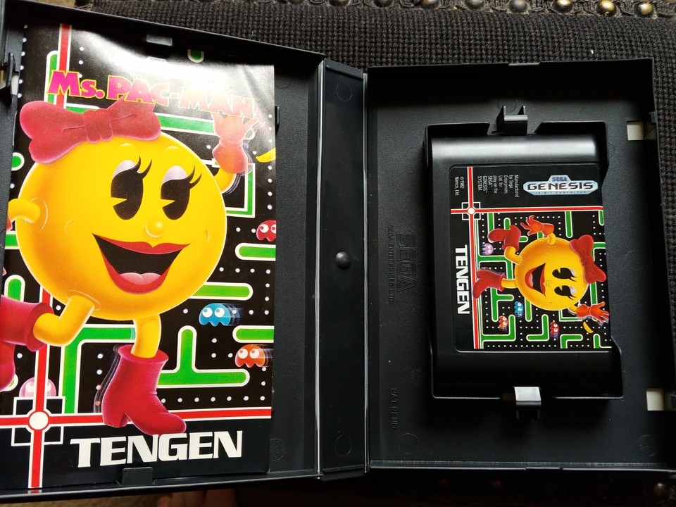 Ms. Pac-Man (Sega Genesis, 1991) Extra Nice game, Case & Book ...