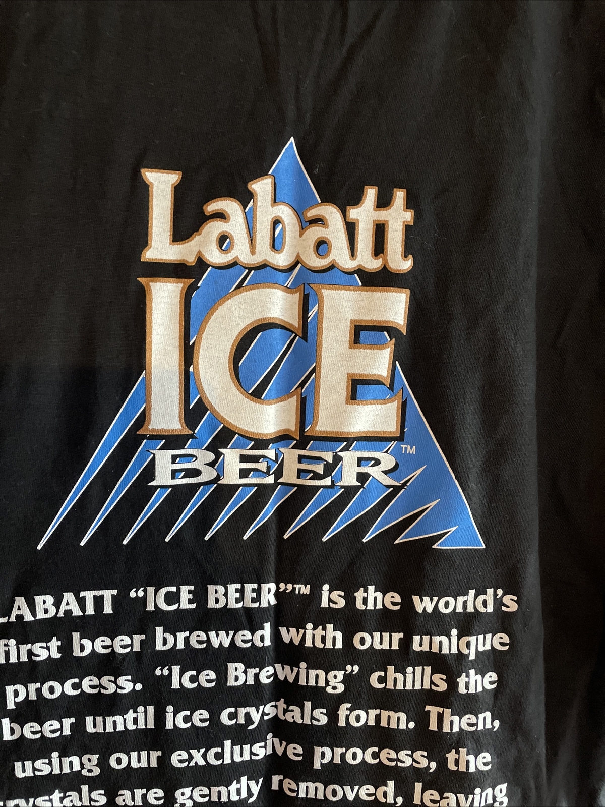 Labatt Ice Beer Tee T Shirt Extra Large Xl Pub Man Cave Bar Lager | eBay