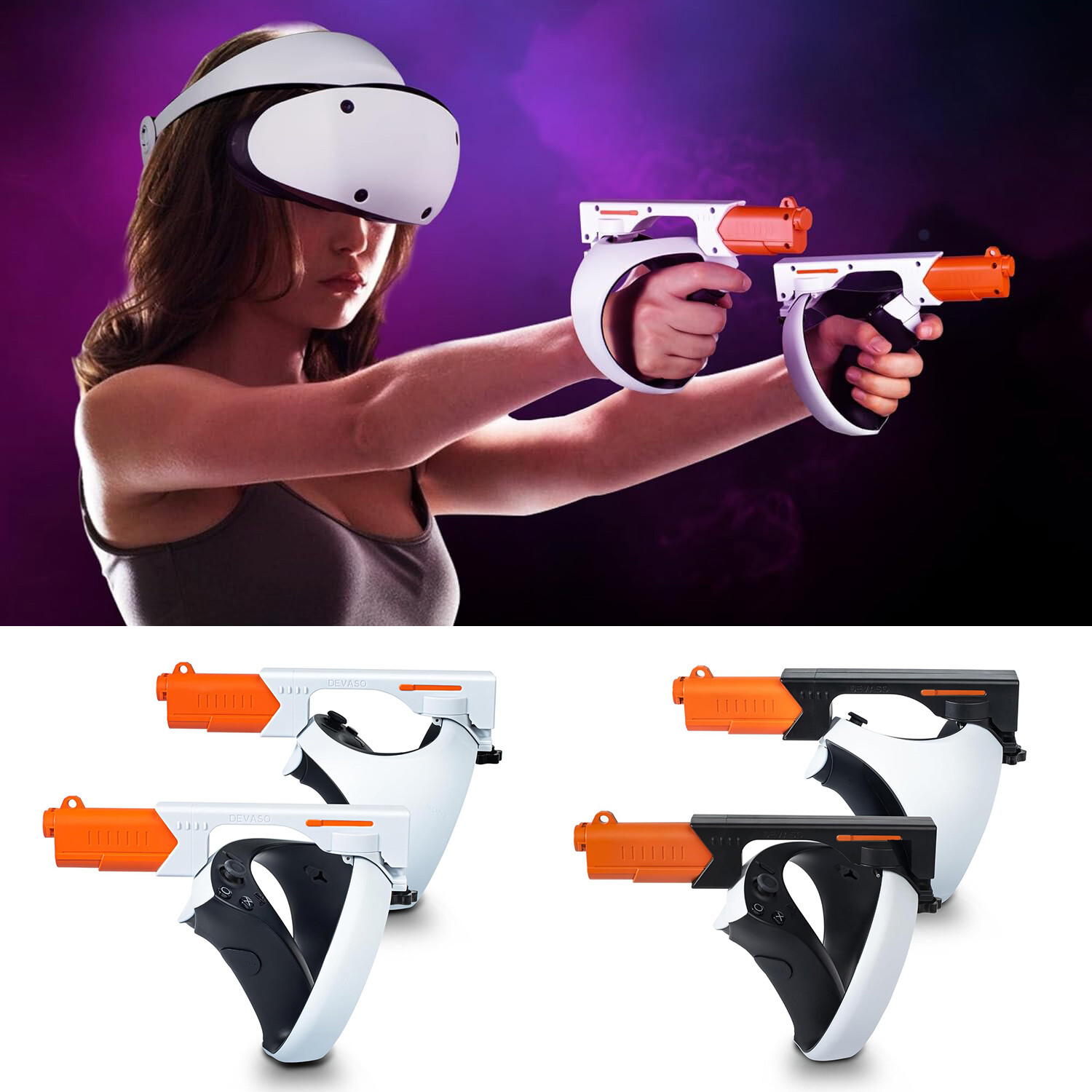 Magnetic Pistol Gunstock Cover For PS VR2 VR Shooting Games Gun Grip ...