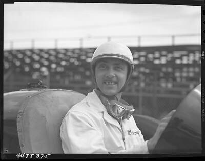 George Weaver Head Shot 1947 MOTOR RACING OLD PHOTO | eBay Australia