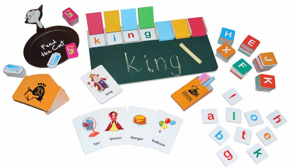 SPELL CAT Educational LOOK COVER WRITE SPELLING Game Teaching LITERACY ...