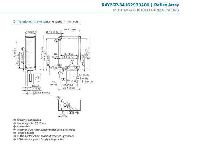 SICK RAY26P-34162930A00 Reflex Array Photoelectric Sensor for sale ...