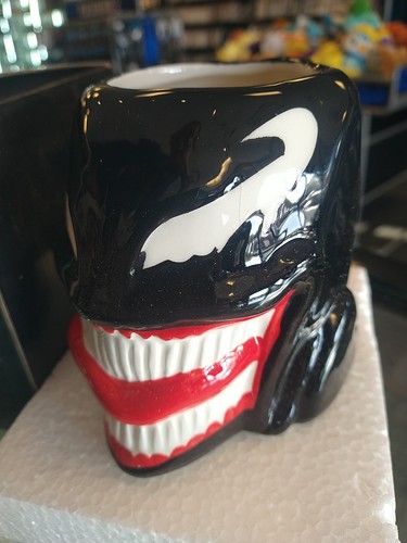 Loot Crate Marvel Venom Molded 16oz Black Ceramic Mug Cup Spiderman ...