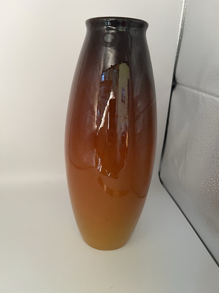 Weller Louwelsa Floral Tall 12" Vase Fall Colors Floral Decor Sm Rim ...