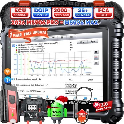 Autel MaxiSys MS906 PRO Auto Scanner, 2026 MS906Pro Same as MS906MAX ...