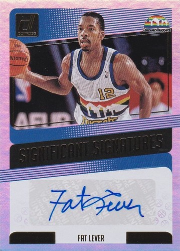 Fat Lever 2018-19 Donruss Significant Signatures #30 Nuggets Autograph ...