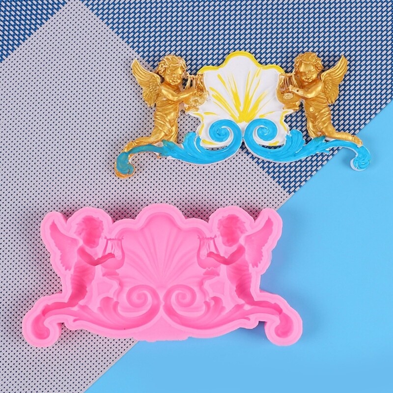 Kids Wing Harp Silicone Mold Chocolate Candy Mold for Diy Dessert Ice ...