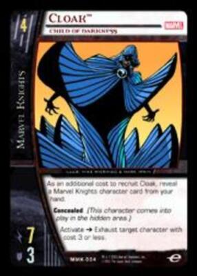 VS System: Cloak, Child of Darkness - Foil [Played] Marvel Knights TCG ...