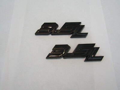 3.5L 3.5 ENGINE SIZE 4 INCH BODY EMBLEMS FITS FORD GT F150 LINCOLN BLK ...