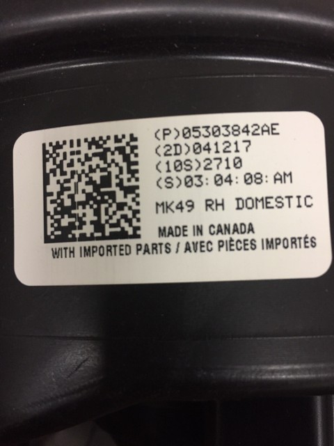 Headlight Right Mopar 5303842AE for sale online | eBay