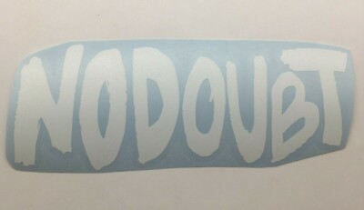 No Doubt Band Logo 2 Die Cut Vinyl Sticker Classic Rock Roll Metal Punk ...